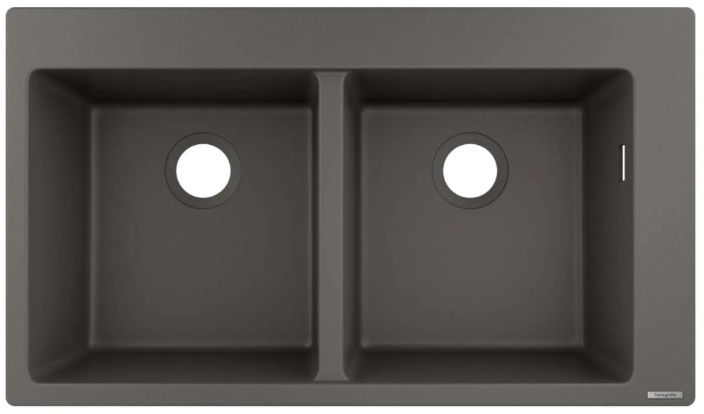 Hansgrohe - Vestavný granitový dřez S510-F770, kamenná šedá 43316290