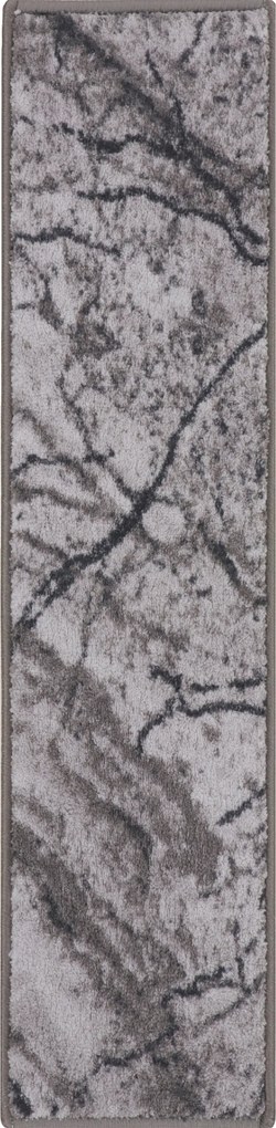 Spoltex, Běhoun na míru Marble 19 šedý, šíře 100 cm, šedá, chodba / předsíň