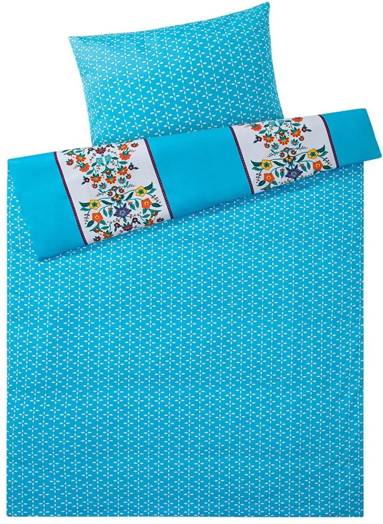 MERADISO® Saténové ložní prádlo, 140 x 200 cm (květiny), Provedení: - 4050069090432