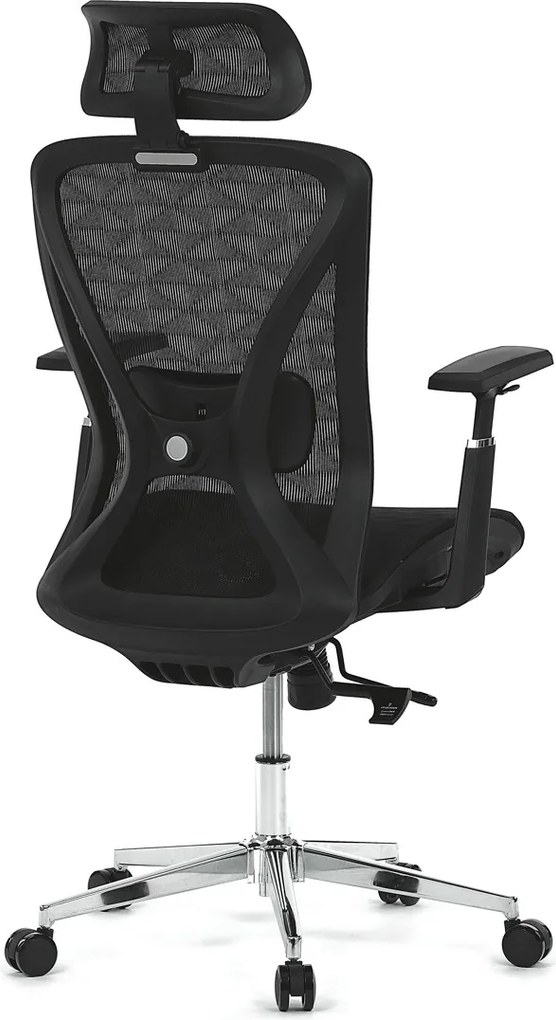 Ergonomická kancelářská židle NILS - černá síťovina