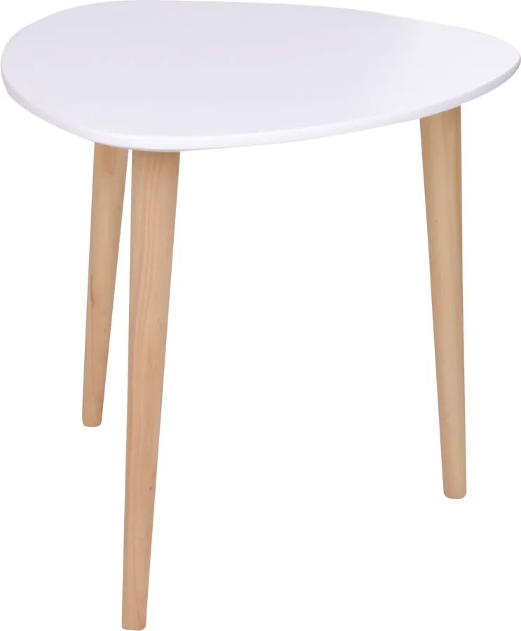 Nordic Experience Odkládací stolek Gelios bílá/přírodní 40 cm