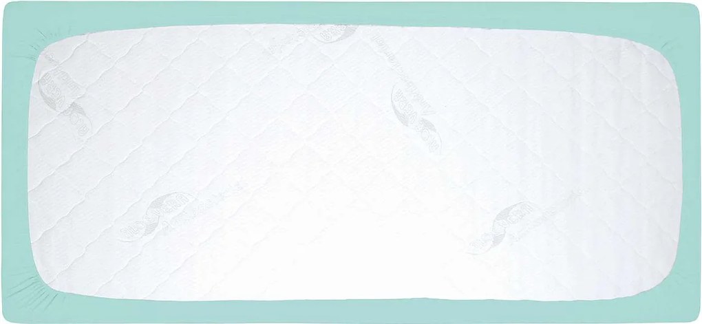Jersey prostěradlo světle smaragdové na výšku matrace do 20 cm Velikost: 90 x 220