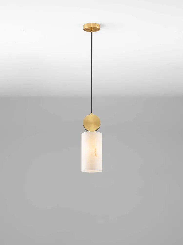 Krémové/v mosazné barvě závěsné svítidlo v dekoru kamene ø 12 cm Maru – Nova Luce
