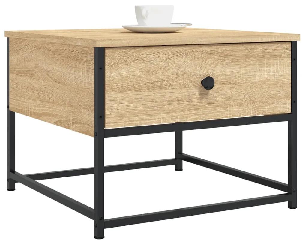 Konferenční stolek dub sonoma 51 x 51 x 40 cm kompozitní dřevo - Default Title