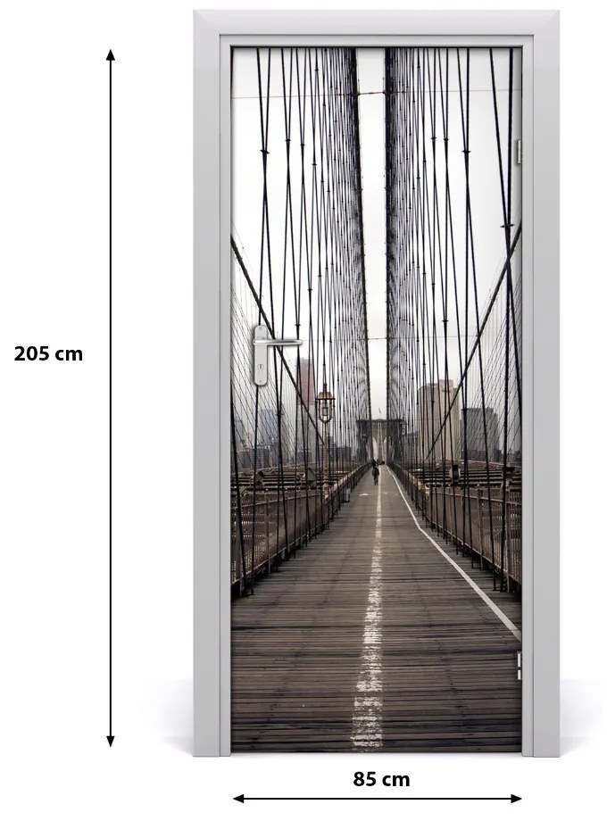 Fototapeta samolepící na dveře Brooklyn most 85x205 cm