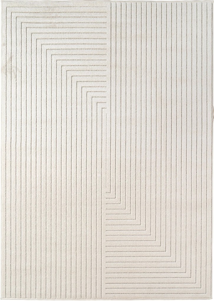 Ayyildiz, Běhoun Nova 1202 cream - na ven i na doma, 80x250, bílá, chodba / předsíň