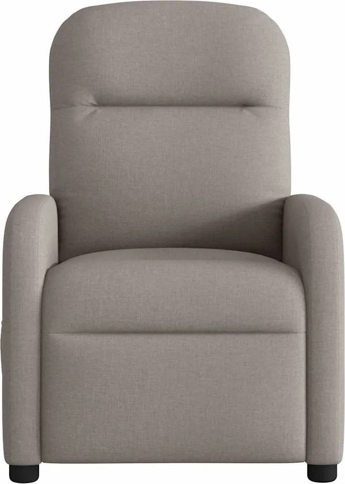 Elektrické masážní polohovací křeslo taupe textil 3302969