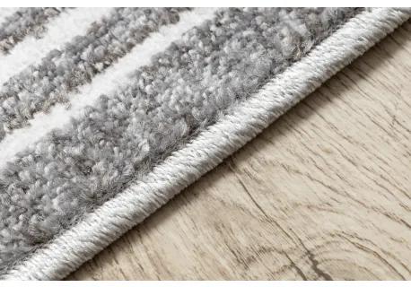 koberec MATEO 8033/644 Moderní řecký, vzor rámu strukturální šedá velikost 140x190 cm | krásné koberce cz
