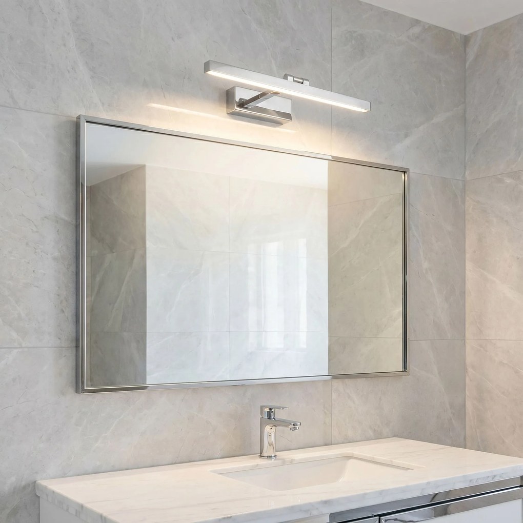 Toolight Rea, Koupelnové nástěnné LED svítidlo APP1858-1W 60 cm Chrome, OSW-66011