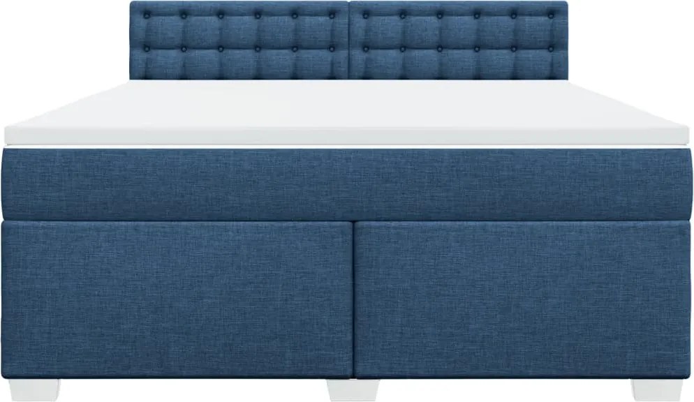 Box spring postel s matrací modrá 180x200 cm textil 3288287