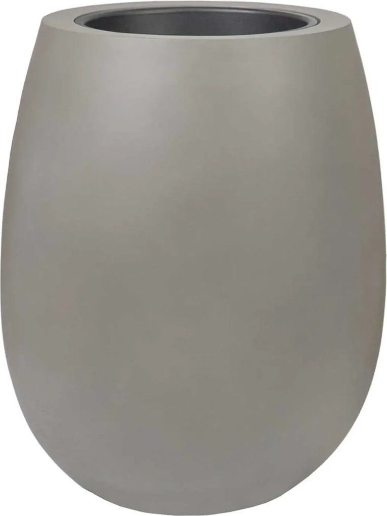 Designový květináč BALAO , sklolaminát, 50x40 cm, šedá