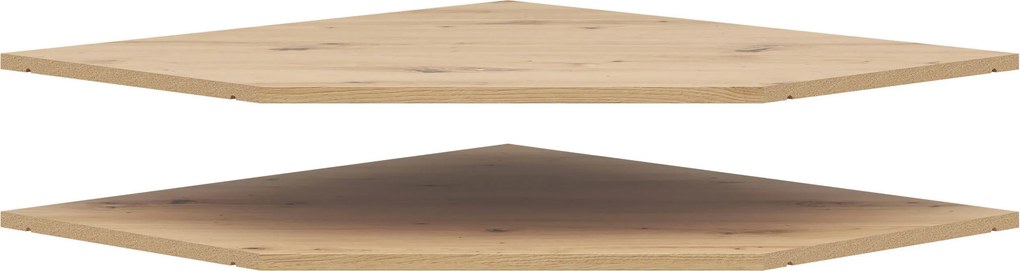 XXXLutz ROHOVÁ POLICE, dub artisan, 96/1,5/74 cm Carryhome - Šatní skříně - 002427022148