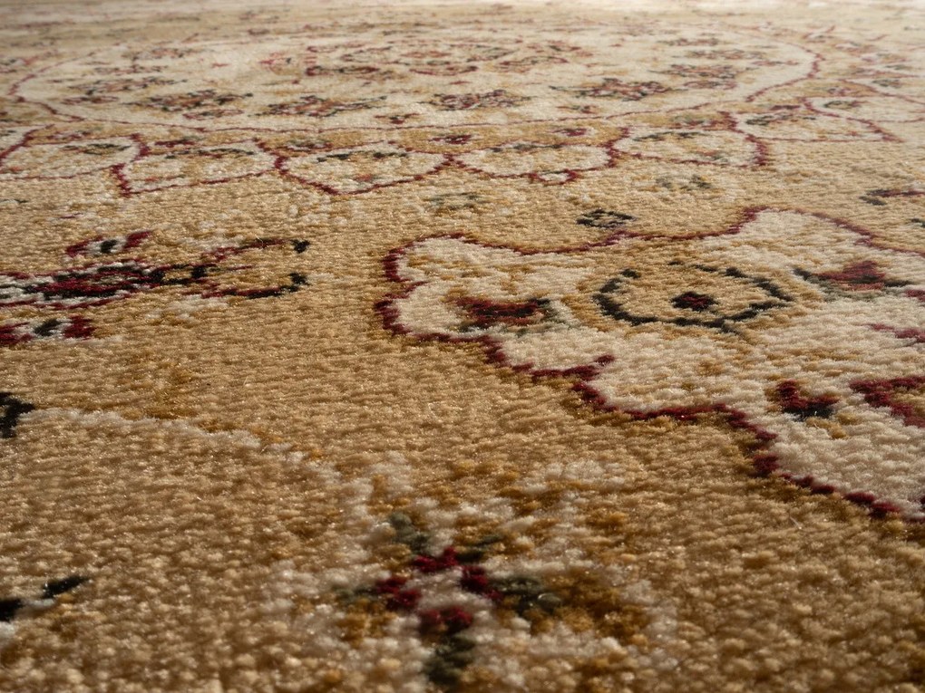 Spoltex, Kusový koberec Salyut beige 1566 A, 120x170, béžová, kancelář