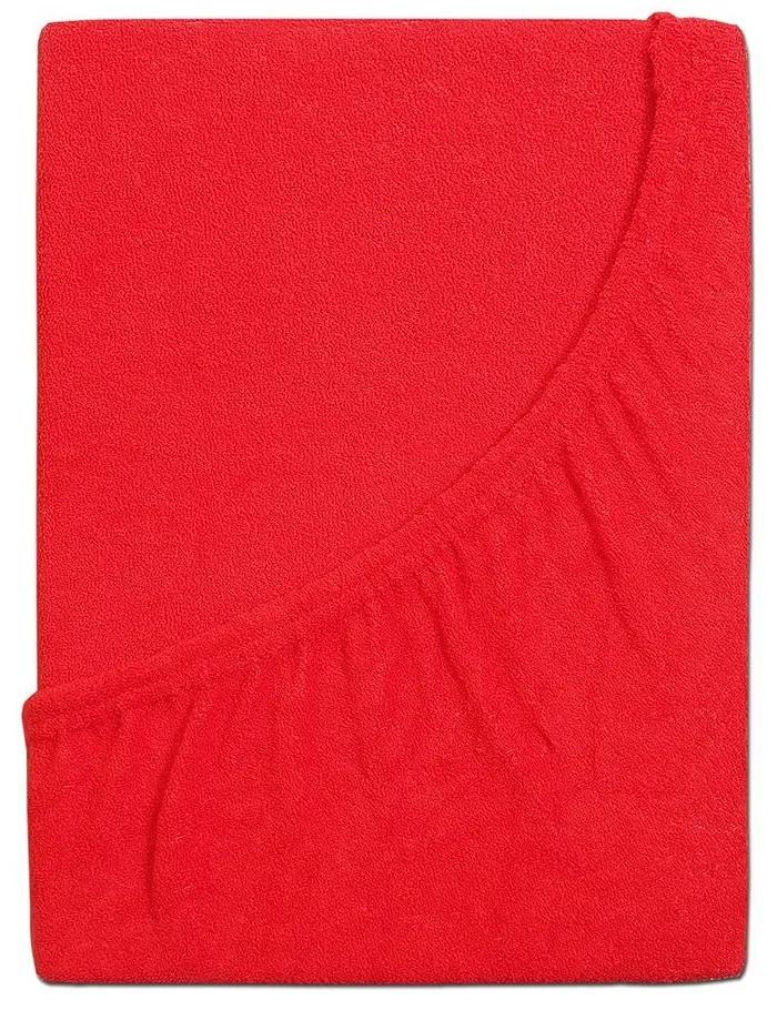 B.E.S. - Petrovice, s.r.o. Prostěradlo Froté PERFECT - Červená 120 x 200
