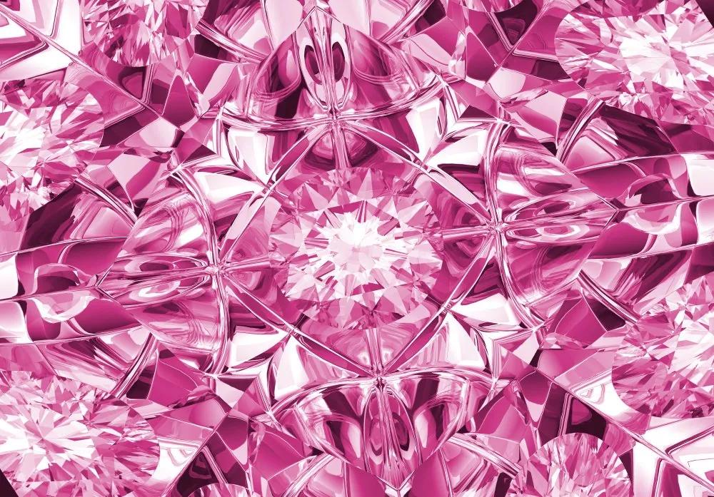 Fototapeta Facety Luxusu V Růžové Omyvatelný vlies 416x254