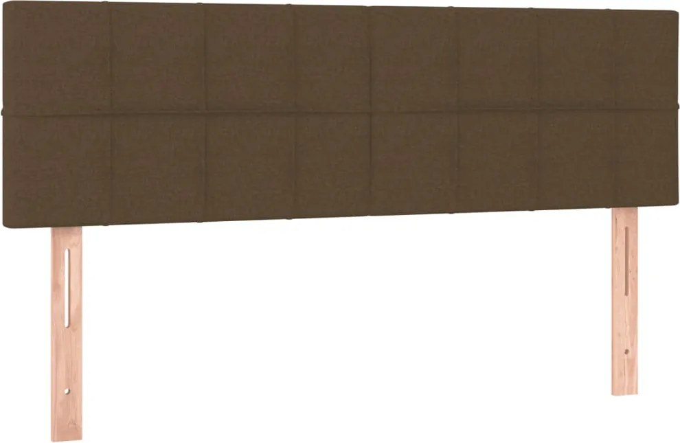 Box spring postel s matrací tmavě hnědá 140x200 cm textil 3140060