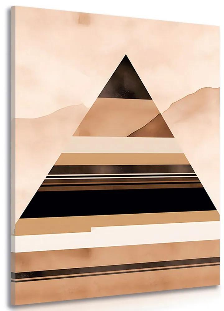 Obraz abstraktní tvary pyramida Varianta: 60x90