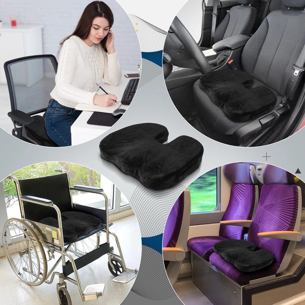 Ergonomisches sedací polštář V2 – černá