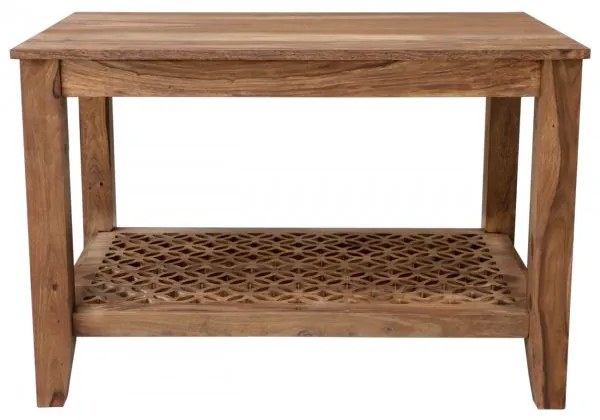 Indický nábytek - Konferenční stolek Mira 90x60x60 z indického masivu palisandr Super natural