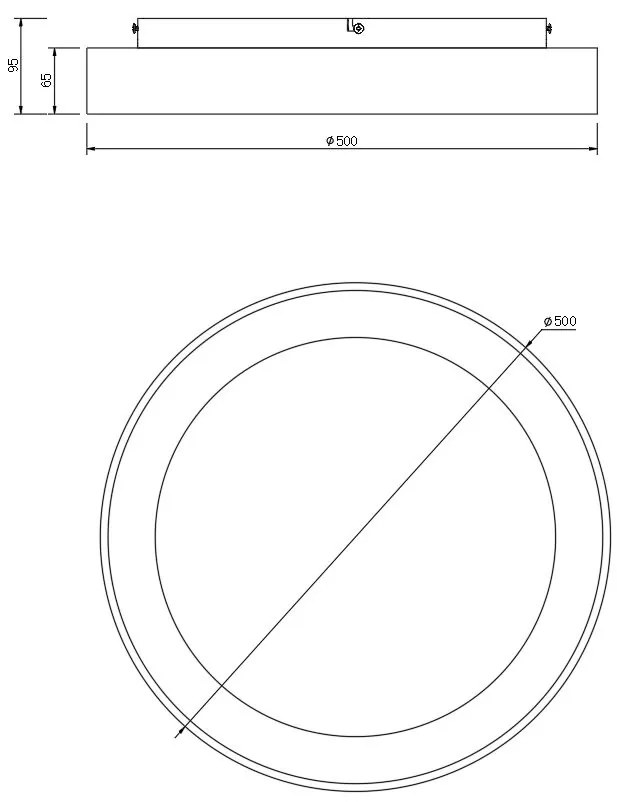 Mantra Niseko II, stropní kruhové svítidlo LED 40W, 2700-5000K, dálk. ovládání, zlatá, průměr 50cm