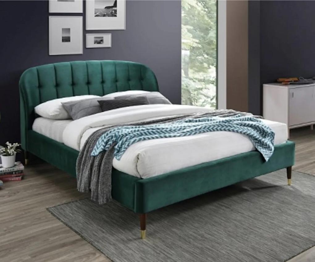 AMI nábytek Čalouněná postel Genua Velvet 160x200cm Barvy