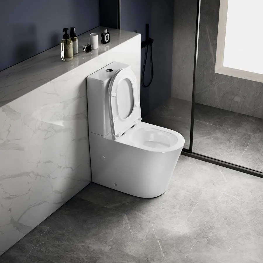 Sapho Avis wc kombi Vortex Rimless spodní zadní odpad keramika bílá PC106V