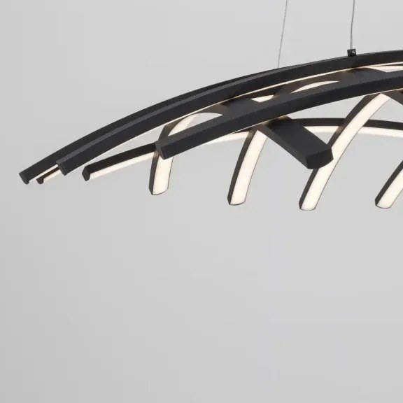 LED lustr Gropius 81 černé
