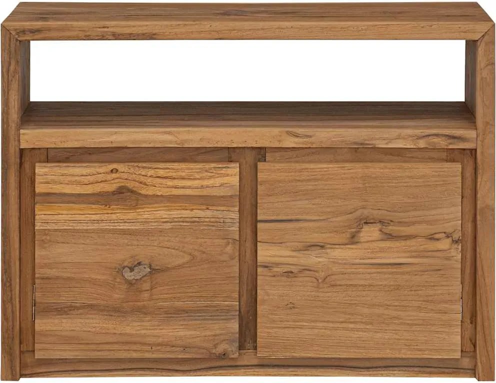 Příborník 80 x 30 x 60 cm masivní teakové dřevo 282847