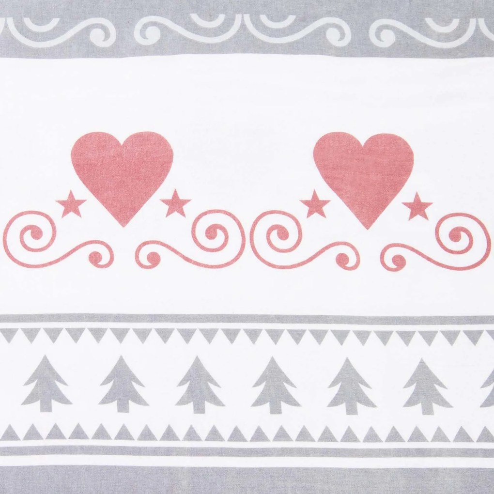 VÁNOČNÍ FLANELOVÉ POVLEČENÍ FLANELOVE 180X200 CM, 2KS 70X80 CM VZOROVANÉ