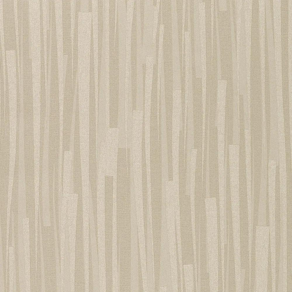 Béžová vliesová tapeta s pruhy 32104, Textilia, Limonta