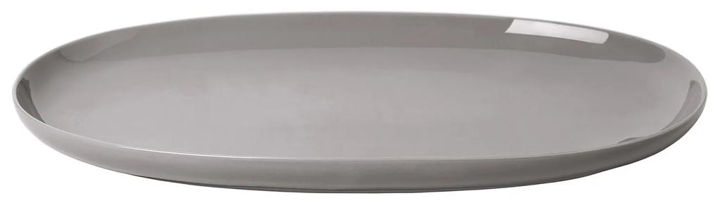Blomus Servírovací talíř 40 cm oválný RO Mourning dove