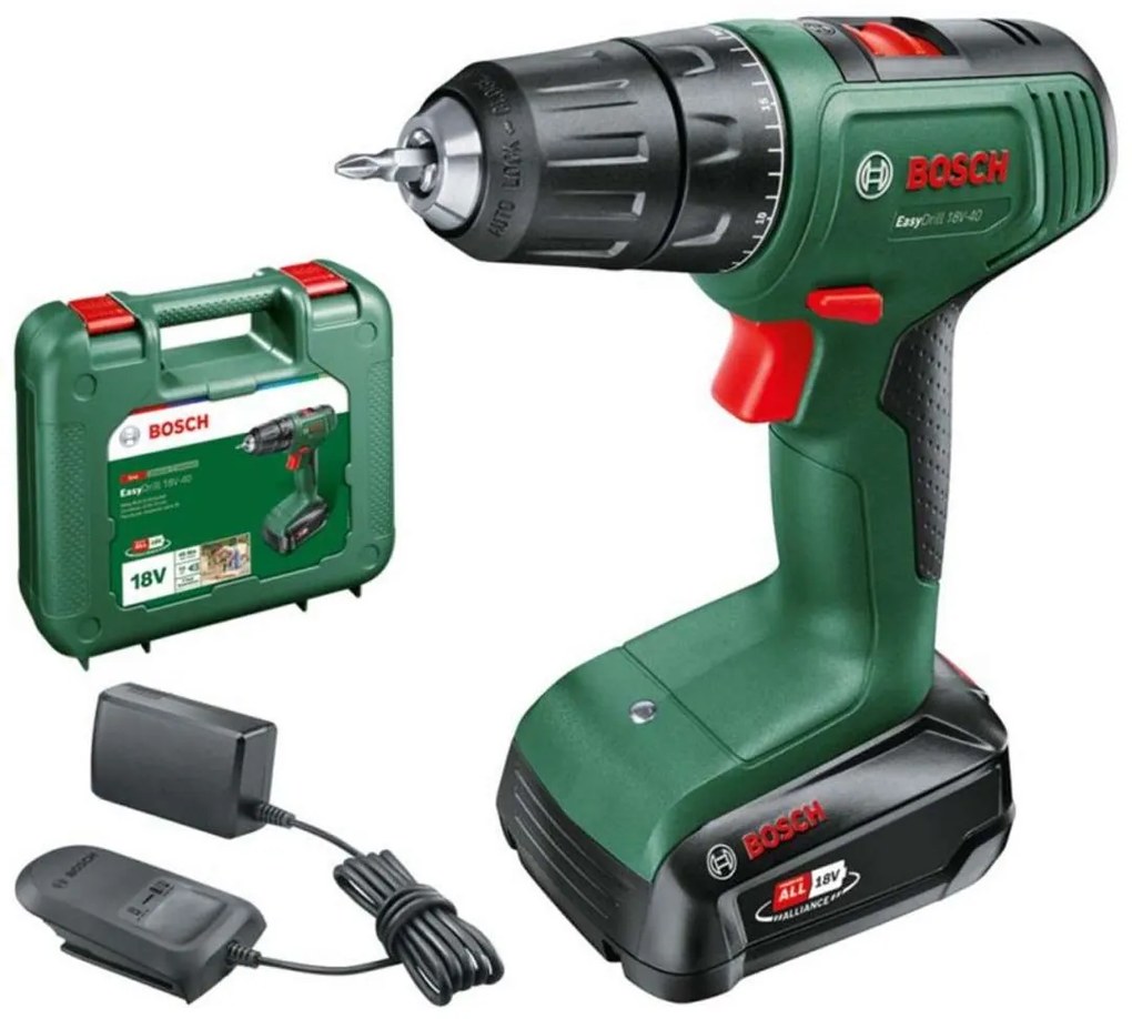 Bosch - 18V AKU vrtací šroubovák, 1x aku 2,0 Ah Li-Ion, nabíječka 06039D8004