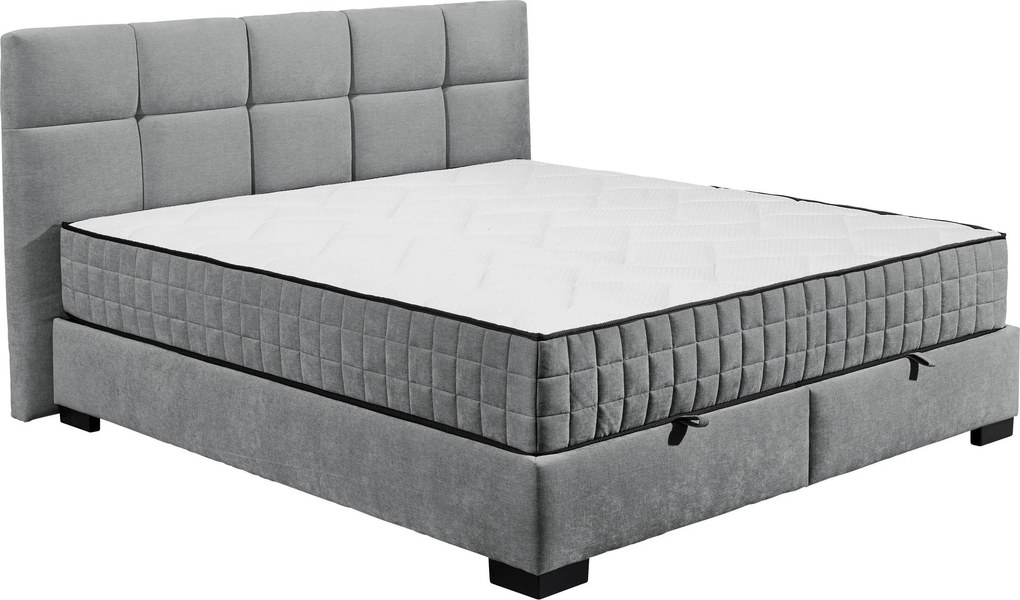 XXXLutz AMERICKÁ POSTEL, 160/200 cm, antracitová MID.YOU - Postele s úložným prostorem - 002220053409