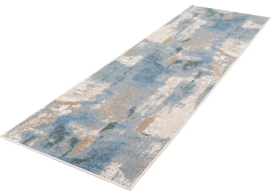 Světle modrý běhoun 80x300 cm Sensi Zashi – FD