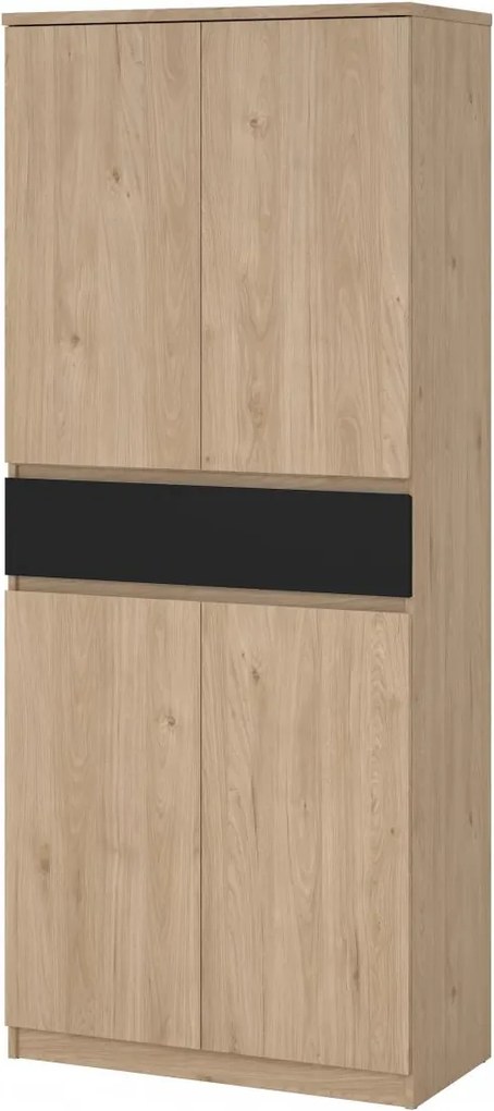 FALCO Botník Simplicity 210 jackson hickory/černý mat
