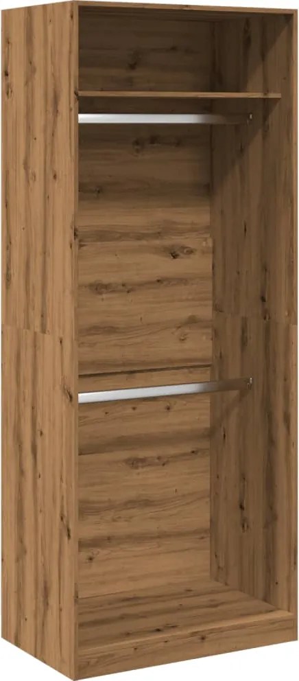 Šatní skříň dub artisan 80 x 50 x 200 cm kompozitní dřevo 3307800