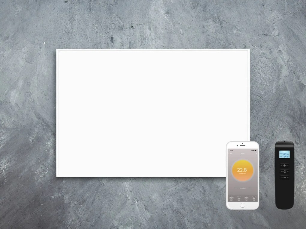 Nástěnný infrapanel BASIC 700W | Výhřevnost 12.5 m2 | 120x60 cm | WiFi termostat