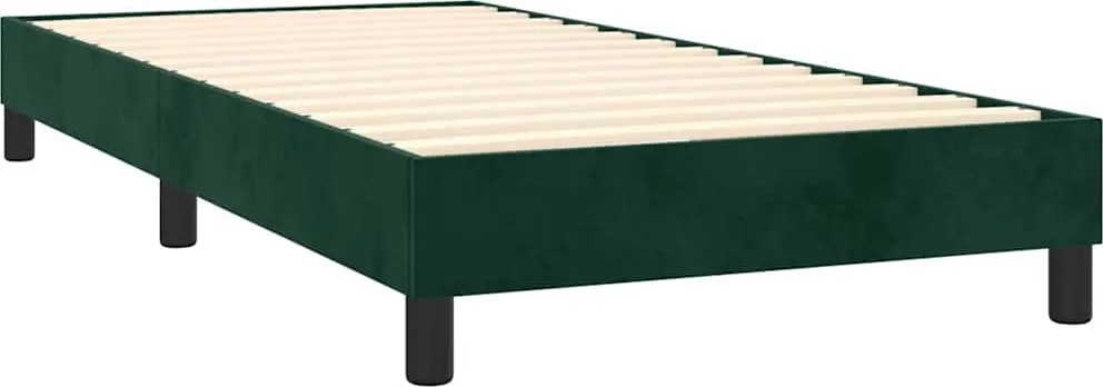 Rám postele s boxspringem tmavě zelená 80 x 200 cm samet 3120739