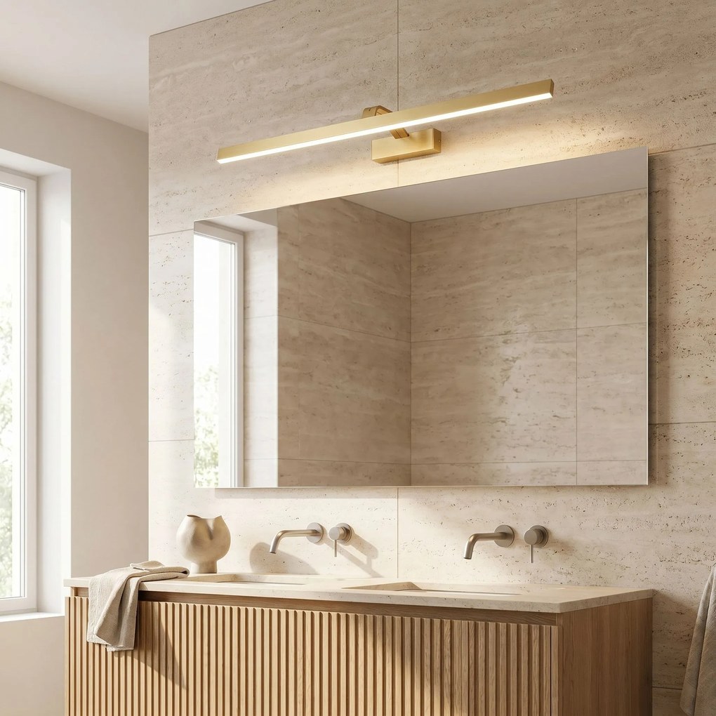 Toolight Rea, Koupelnové nástěnné LED svítidlo SWE009-1W 73cm BRUSH GOLD, OSW-20108