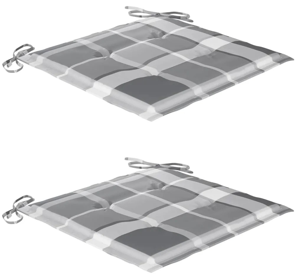 vidaXL Marketos Skládací zahradní židle s poduškami 2 ks masivní akáciové dřevo