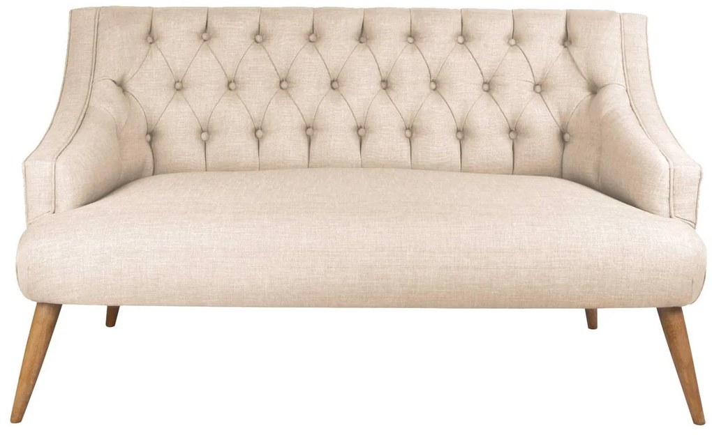 Designová pohovka Laraine 140 cm krémová