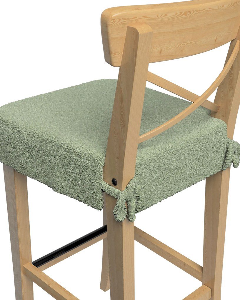 Sedák na židli IKEA Ingolf - barová barva zelená látka pletený vzor