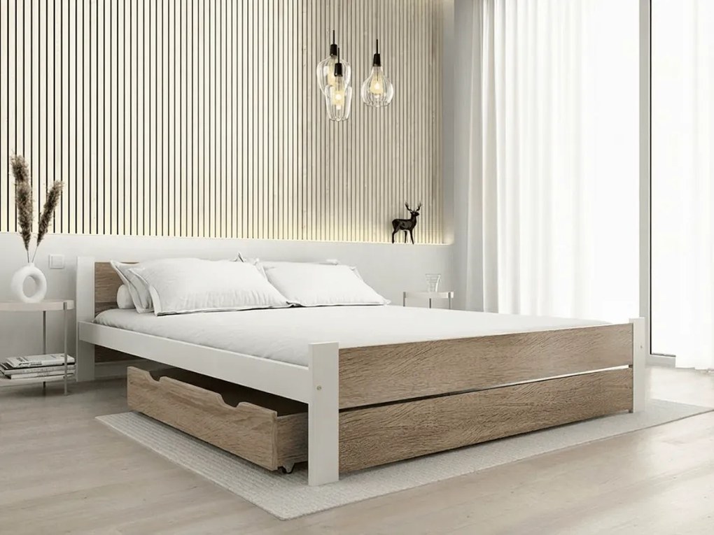 Úložný box pod postel 98 cm, dub sonoma