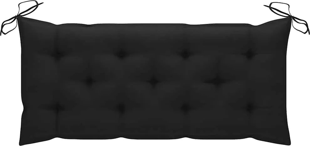 Skládací zahradní lavice s poduškou 118 cm bambus 3063871