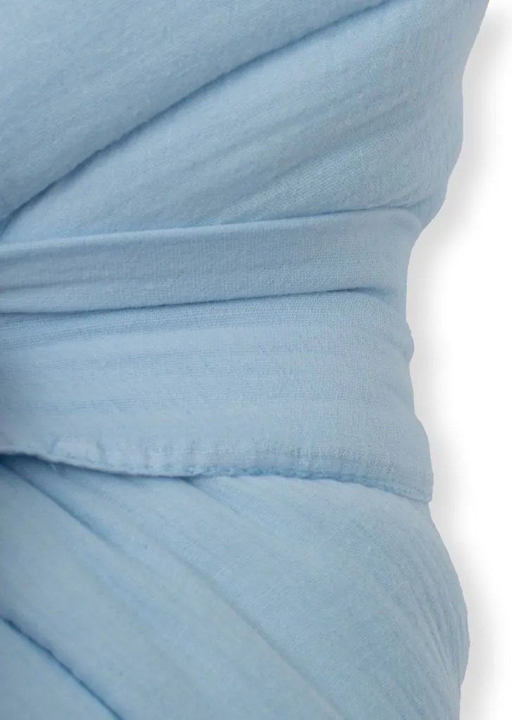 Mušelínová šněrovací zavinovačka New Baby blue