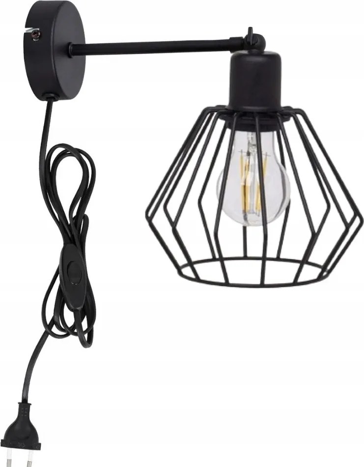 Noční Nástěnná Lampa S Loftovým Přepínačem