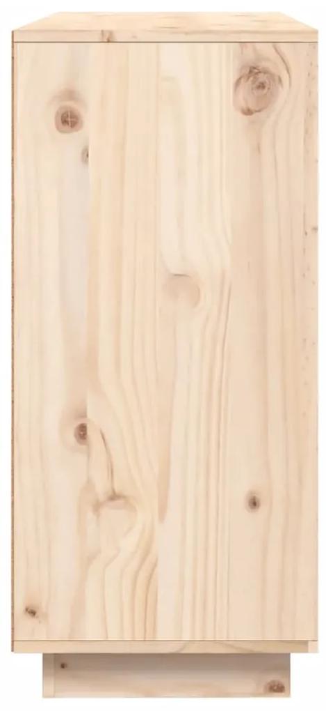 Příborník 110 x 34 x 75 cm masivní borové dřevo,  840409