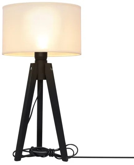 Stolní lampa ALBA 1xE27/15W/230V krémová/borovice