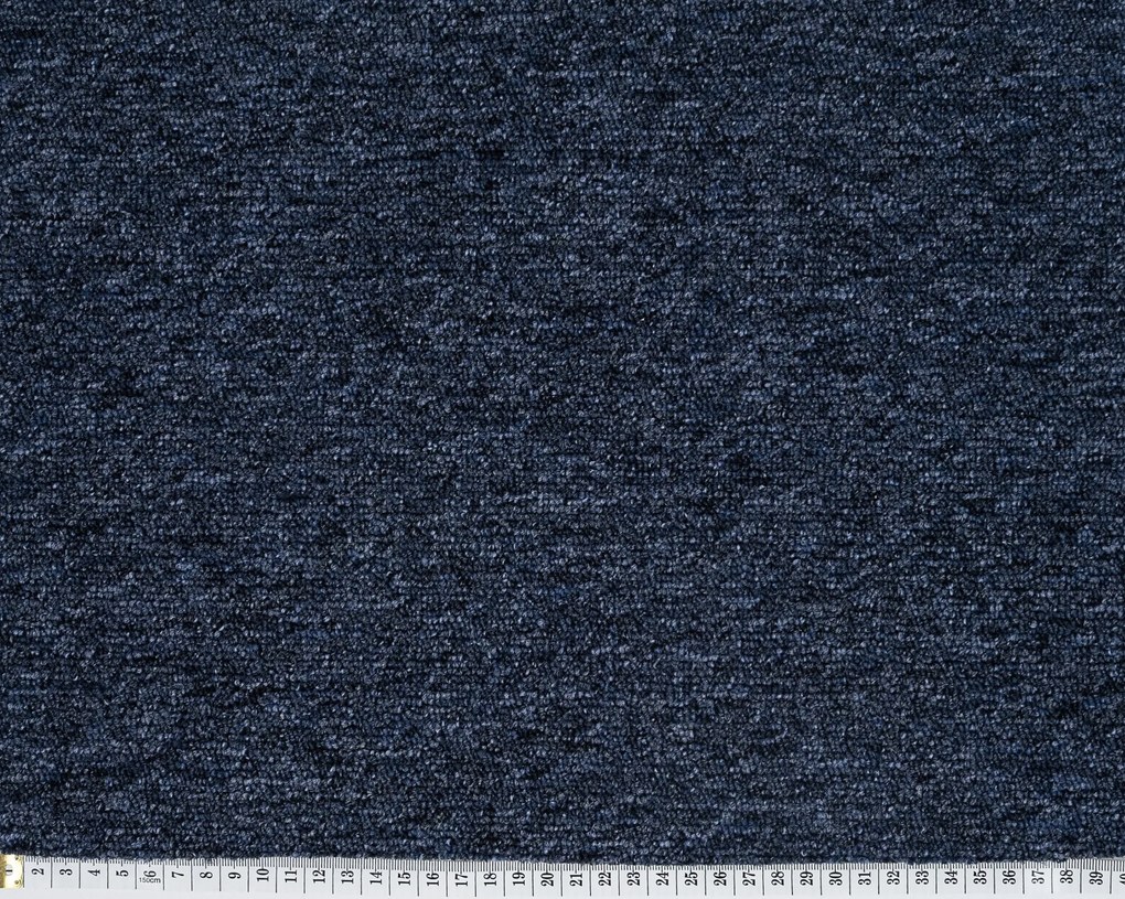 Associated Weavers, Metrážový koberec Medusa 77, na míru, šíře 4m, modrá, ab (mřížka), chodba / předsíň