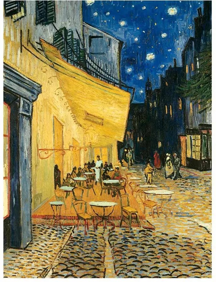 Ravensburger 120000600 vincent van gogh: terasa kavárny v noci